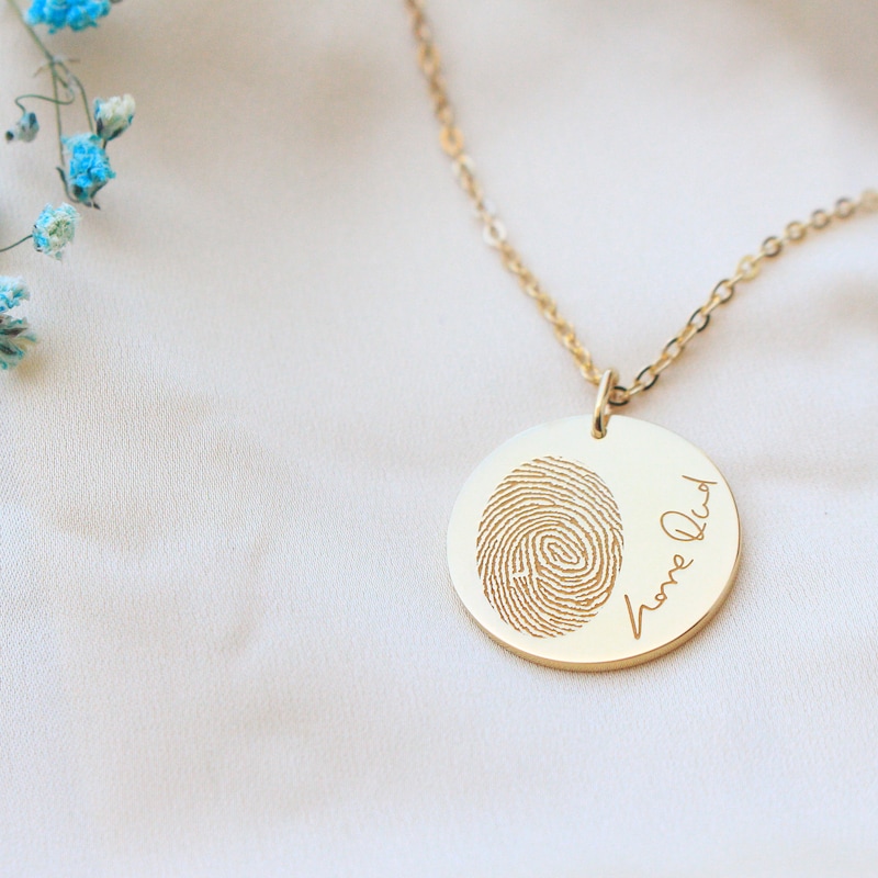 Fingerprint Necklace - Etsy