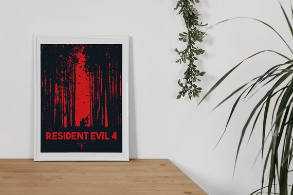 Resident Evil 4 Print Minimal Video Game Art - Etsy
