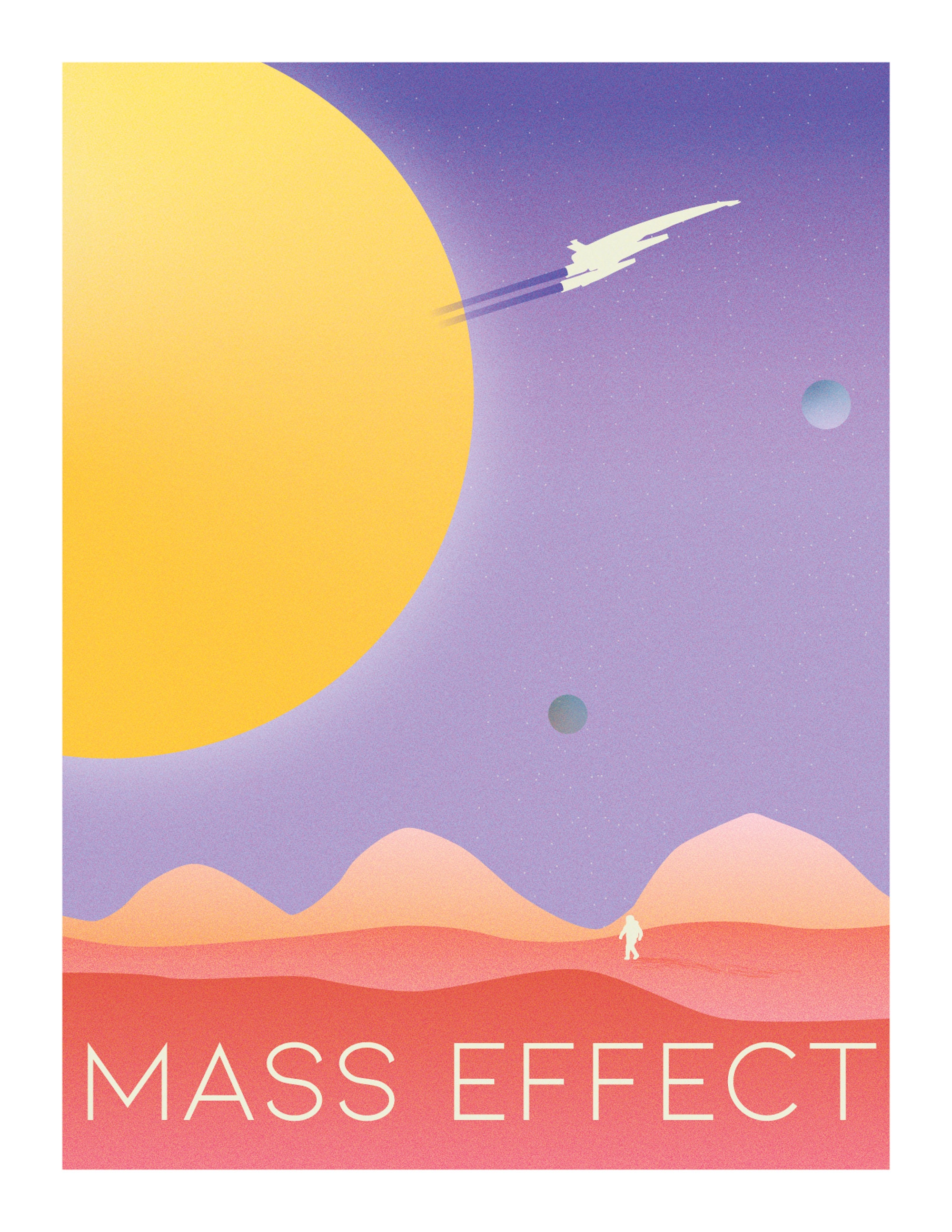 Mass Effect Wall Print Video Game Decor Games Room Art - Etsy