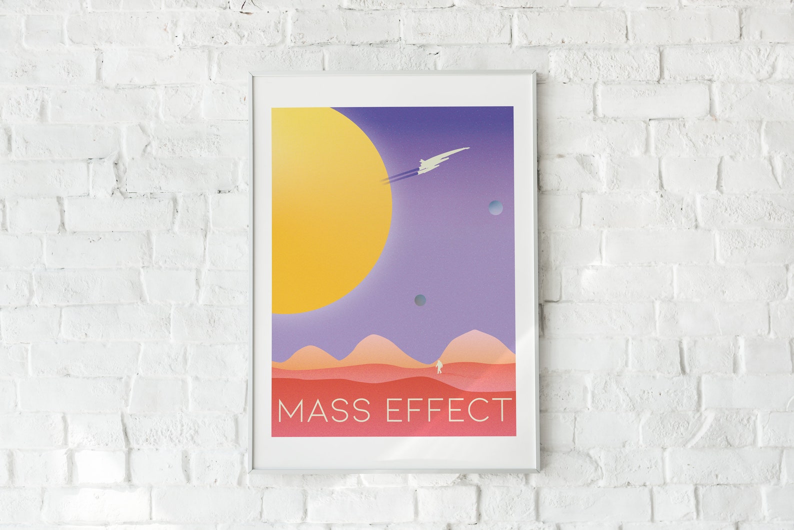 Mass Effect Wall Print Video Game Decor Games Room Art Etsy