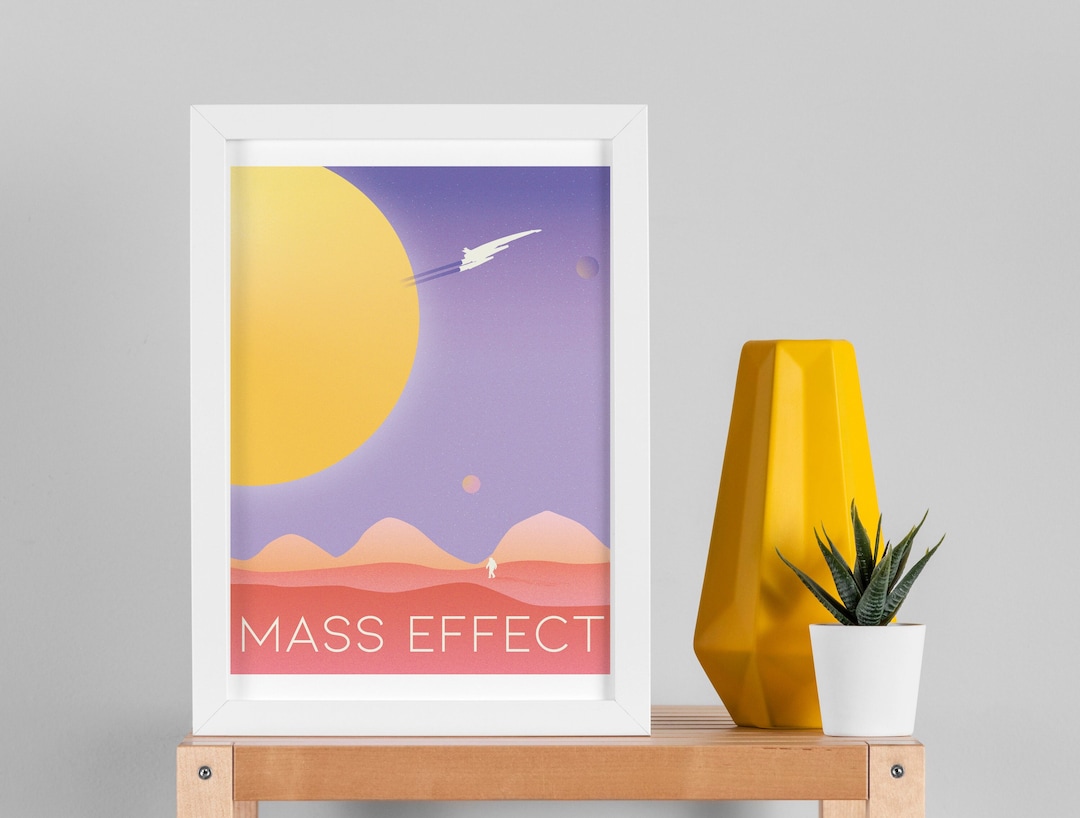 Mass Effect Wall Print - Video Game Decor for Gamers - Sci-fi Art for ...