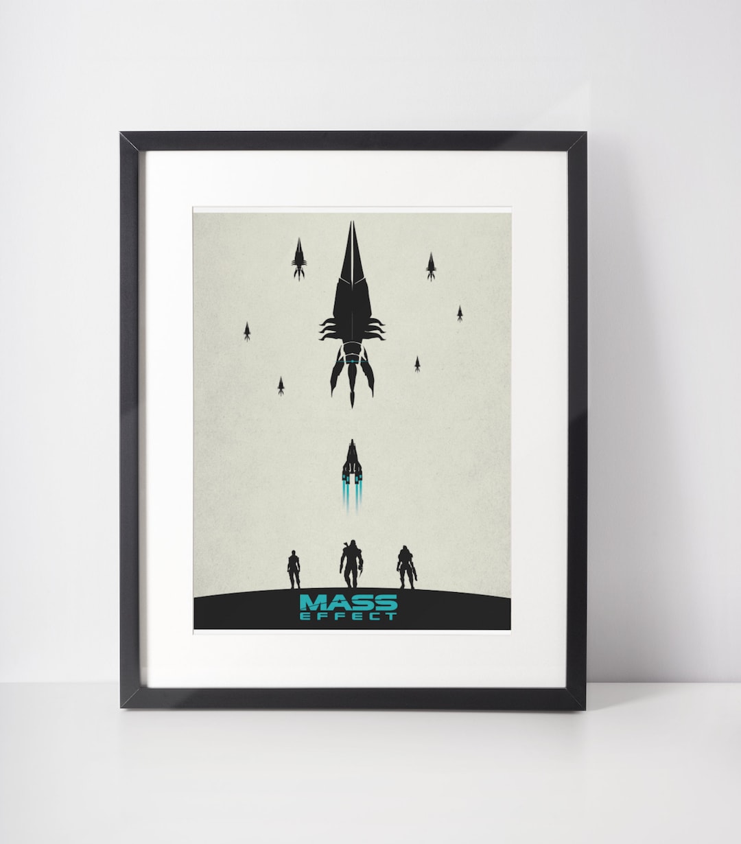 Mass Effect Wall Poster, Video Game Decor, Games Room Art, Science ...