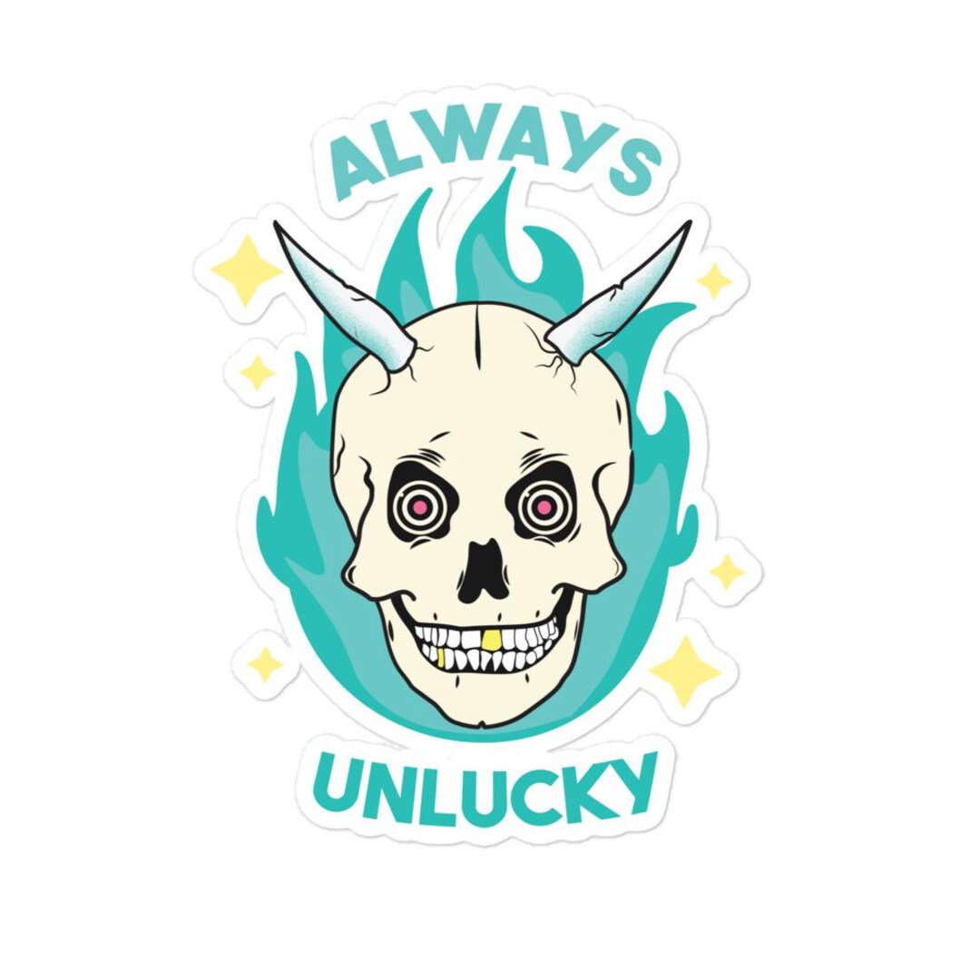 Unlucky Die-cut Stickers – Funny and Unique Lucky-themed Decals for ...