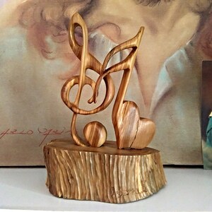 Wooden G Clef, Home Decor, Music Gift, Music Sculpture, Music Note ...
