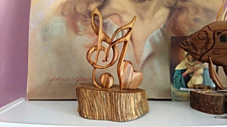 Wooden G Clef, Home Decor, Music Gift, Music Sculpture, Music Note ...