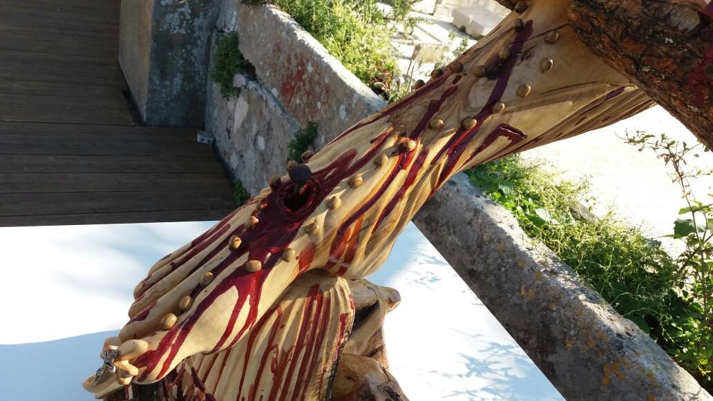 Precious Blood of Christ. Crucifixion of Jesus Right Leg, Protection of ...