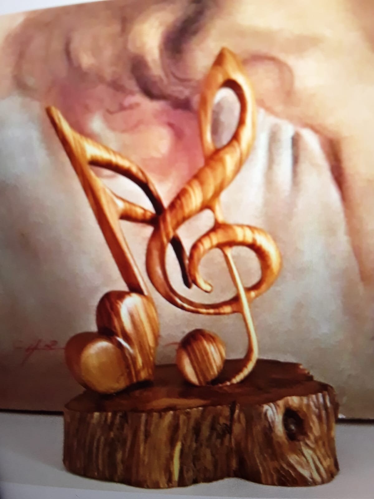 Wooden G Clef, Home Decor, Music Gift, Music Sculpture, Music Note ...