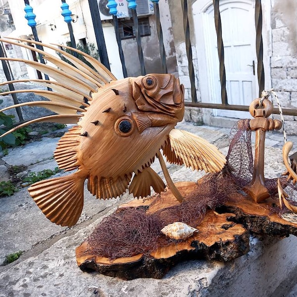 Fish Carving - Etsy