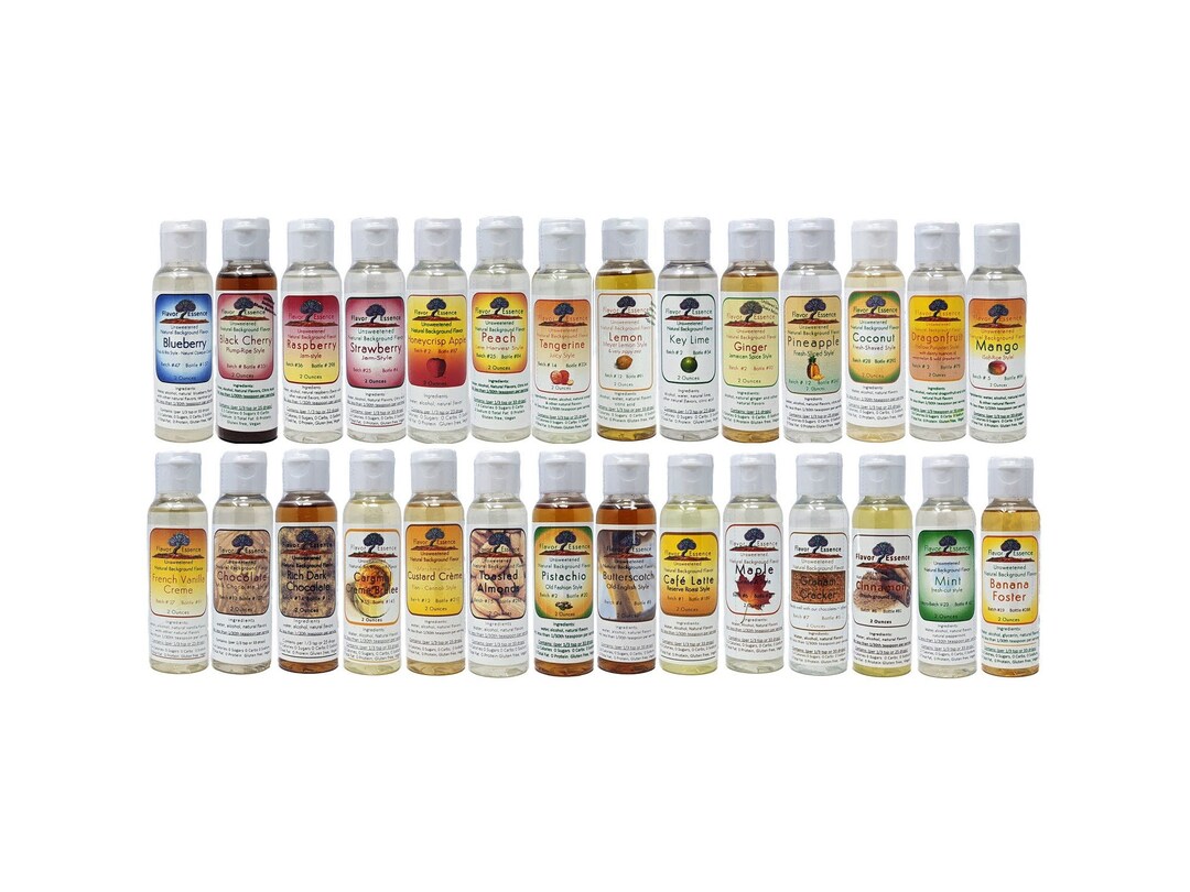 Flavor Essence -custom 5 PACK (for Water, Coffee, Baking) - Etsy