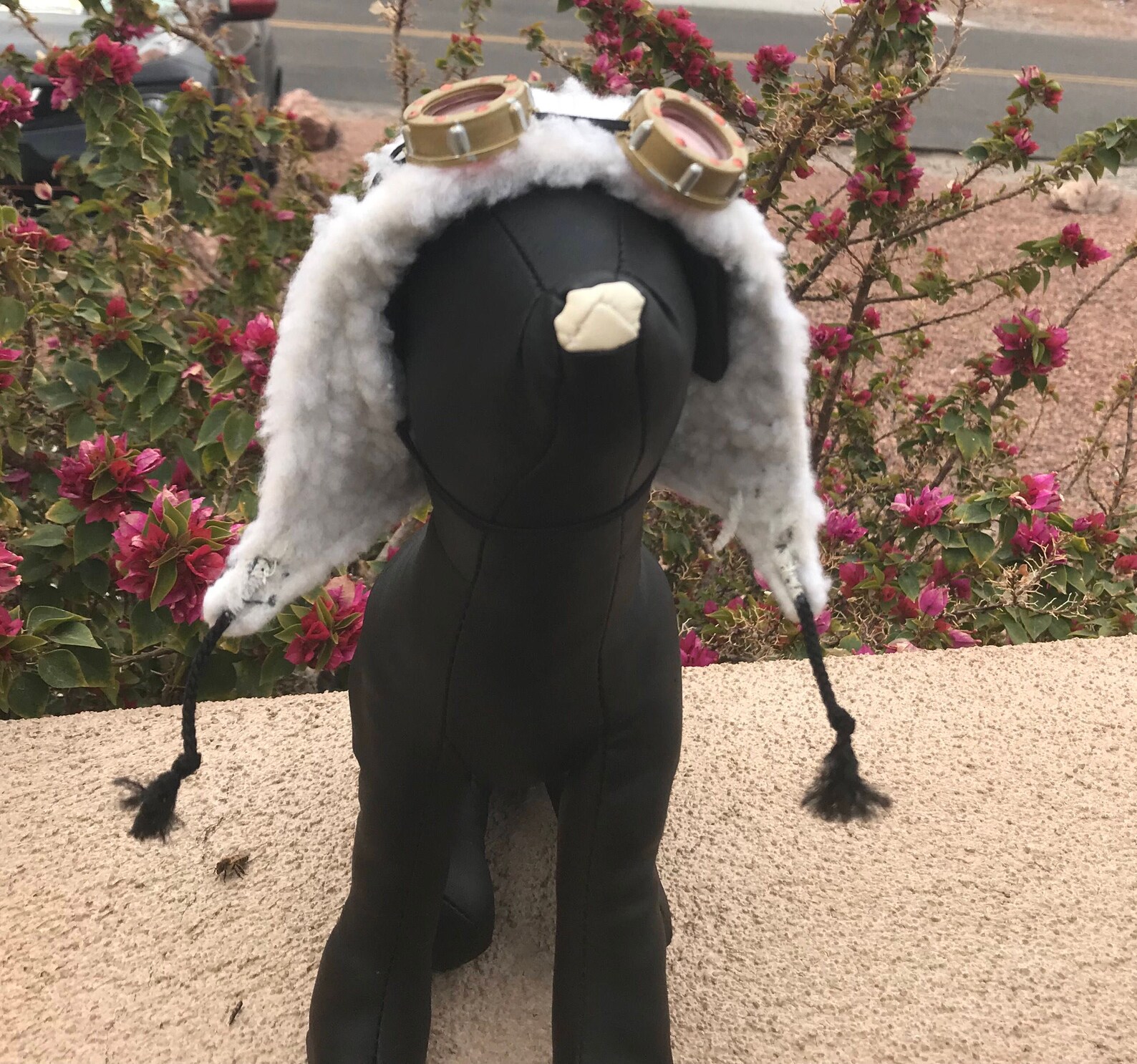 Aviator Dog Cap, Steampunk, Dog Costume, Halloween, Black, Copper, Hell ...