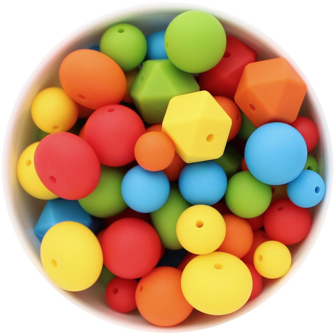 Silicone Bead Variety Pack Silicone Jewellery Deep Sky - Etsy Norway