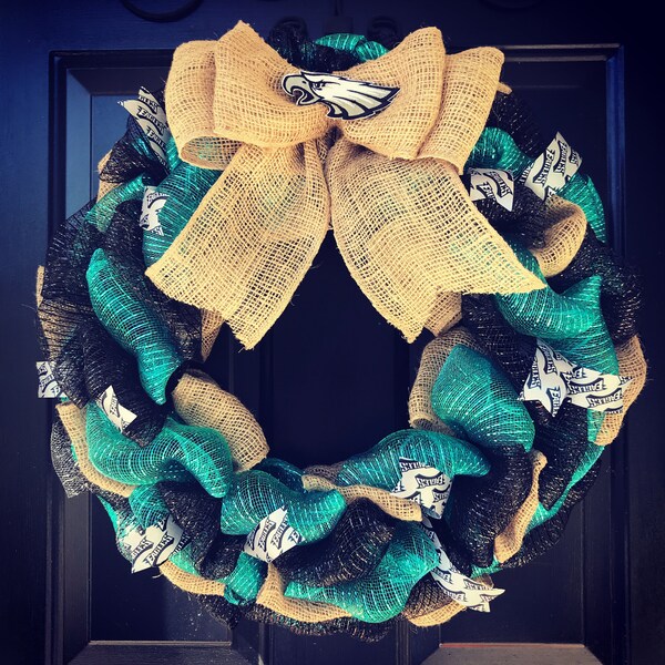 Philadelphia Eagles Wreath - Etsy