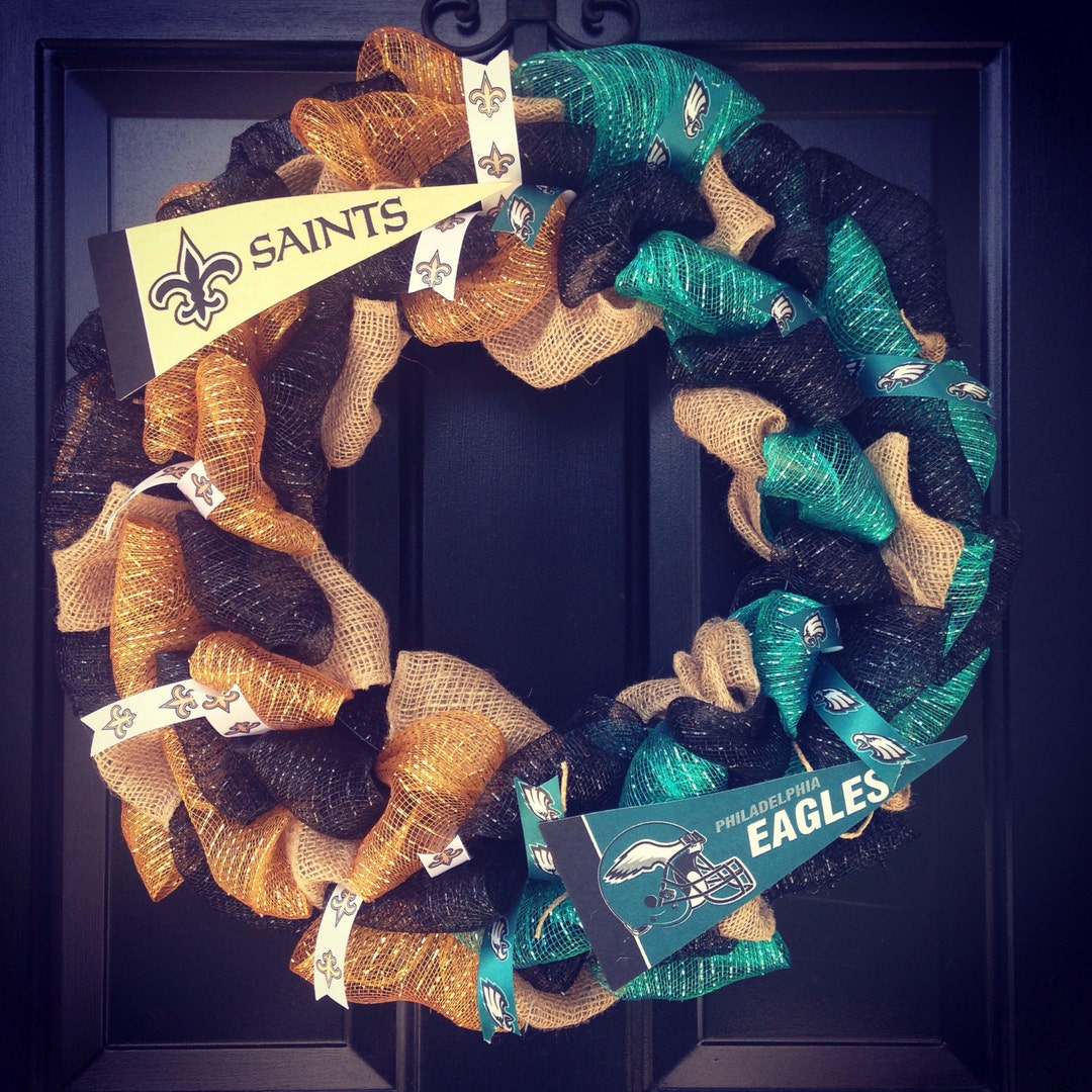 Custom Made NFL House Divided Wreath Philadelphia Eagles / New - Etsy