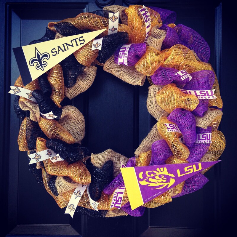 Lsu Wreath - Etsy