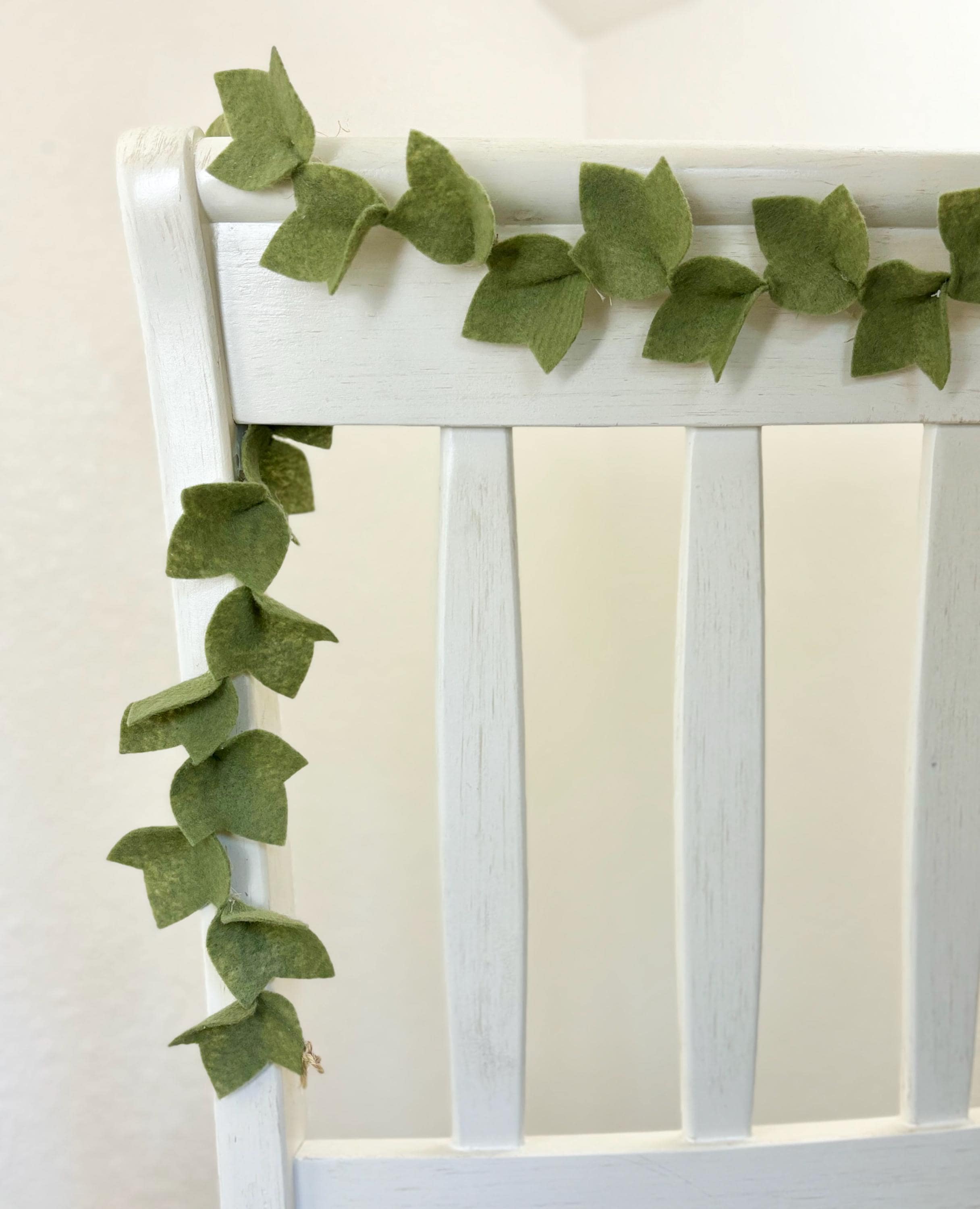 Felt Ivy Leaf Garland: Spring Farmhouse Mantle Decor, 2ft - 12ft in ...