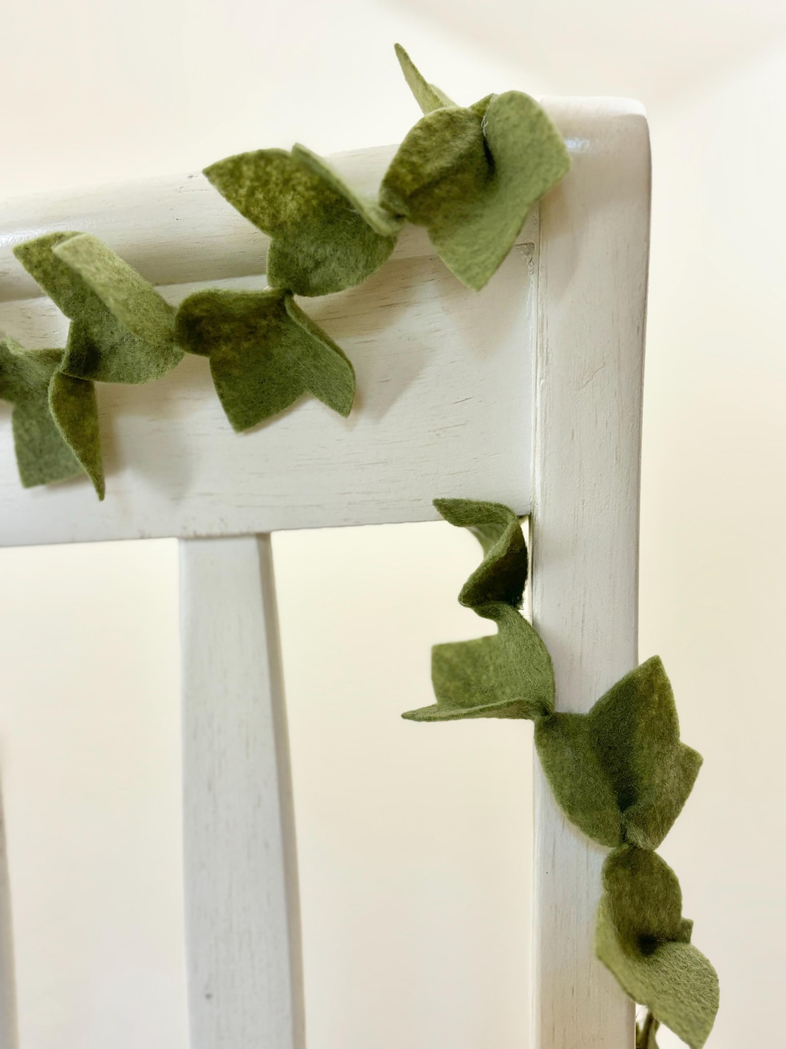 Felt Ivy Leaf Garland: Spring Farmhouse Mantle Decor, 2ft - 12ft in ...