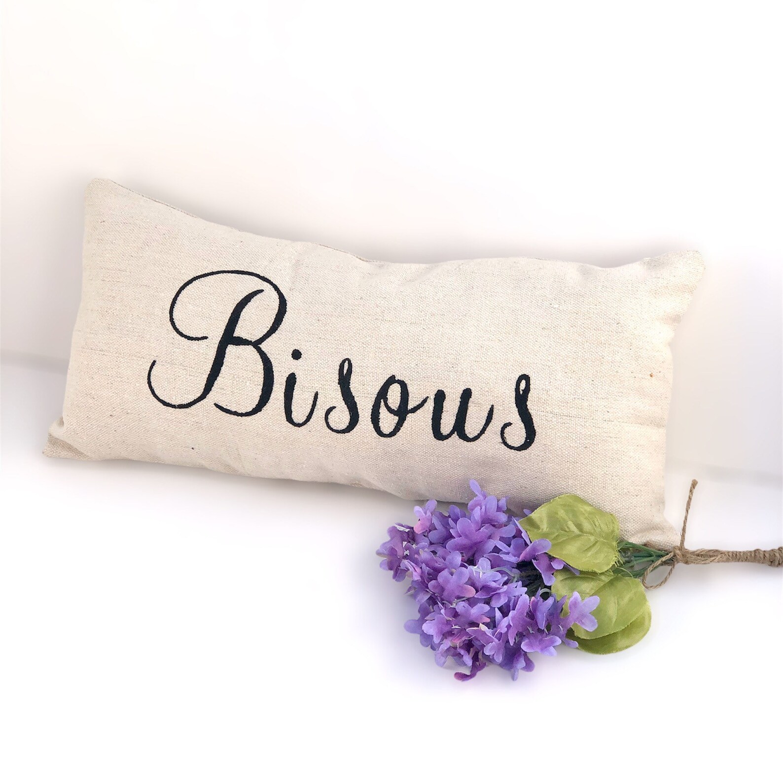 French Pillow Bisous Pillow French Country Pillow French - Etsy