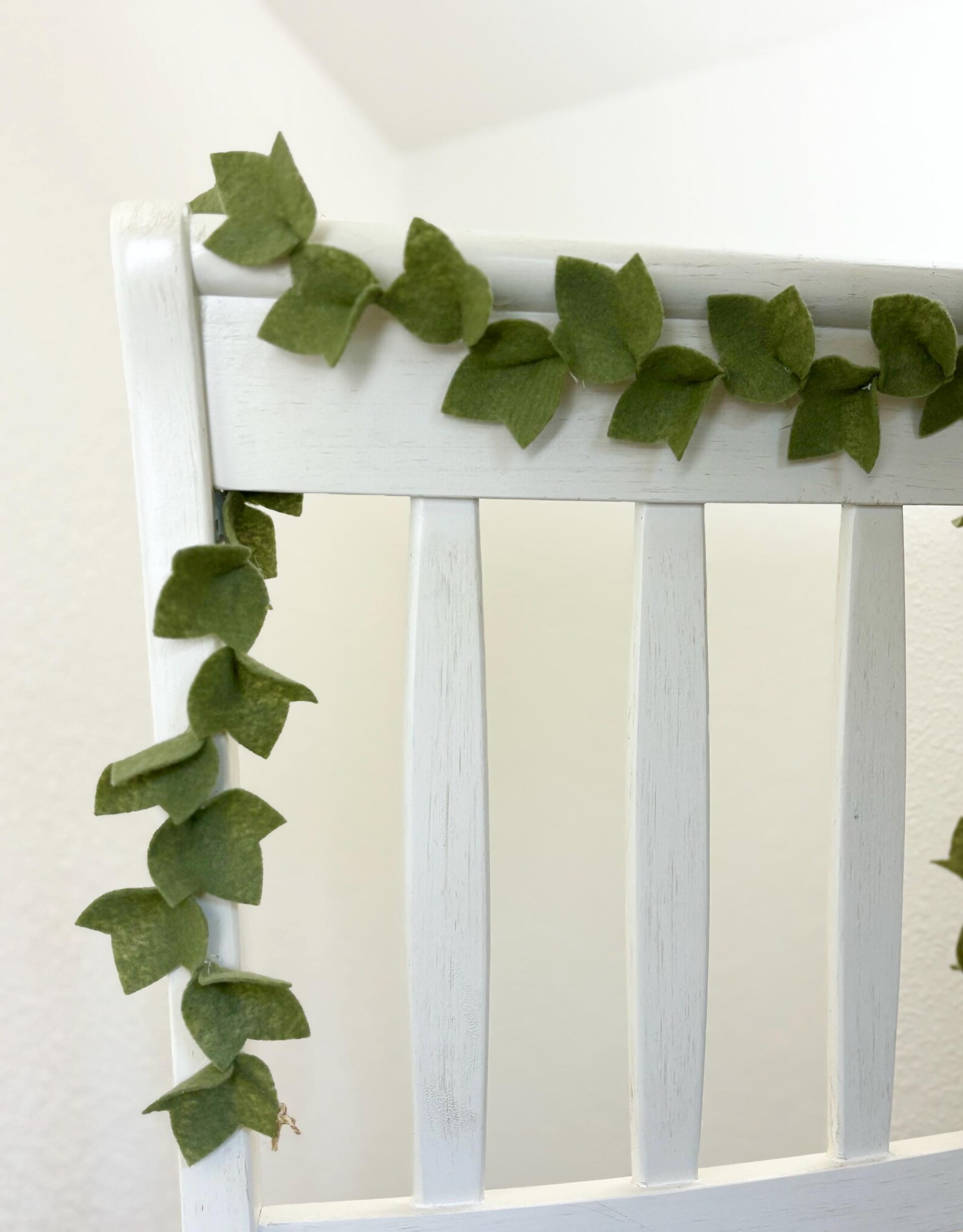 Felt Ivy Leaf Garland: Spring Farmhouse Mantle Decor, 2ft - 12ft in ...