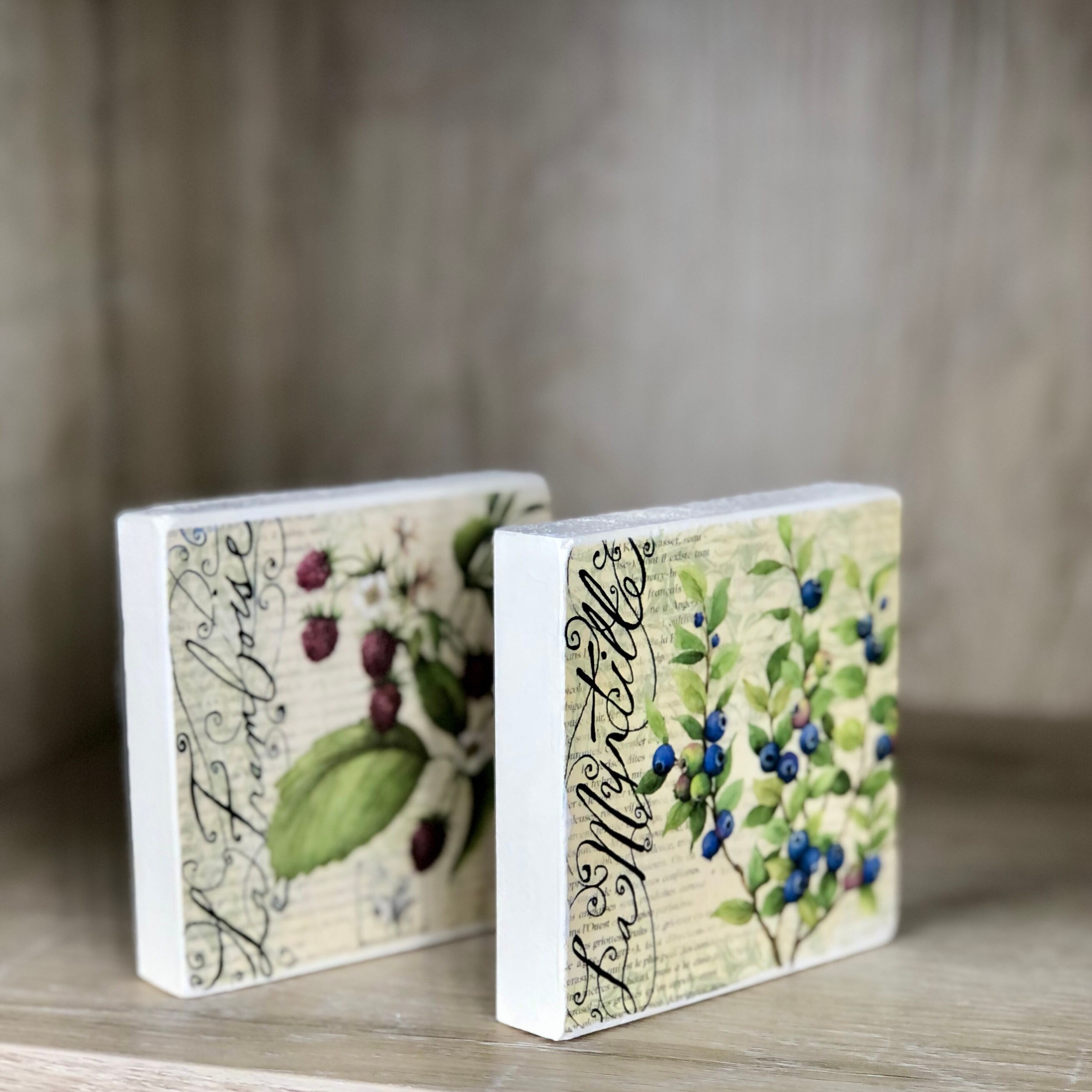 Shelf Blocks French Farmhouse Decor Garden Decor Tiered | Etsy