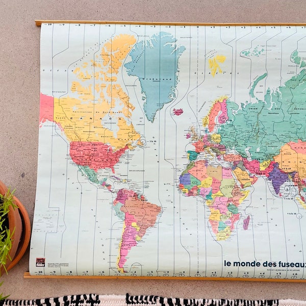 Pull Down Map - Etsy