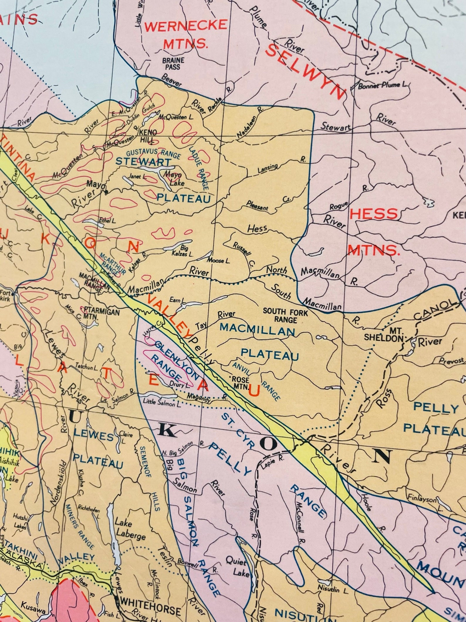 1948 Original Physiographical Map Subdivisions of the CANADIAN ...