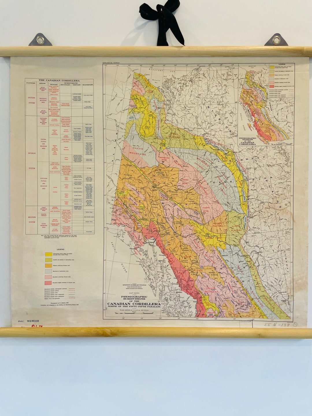 1948 Original Physiographical Map Subdivisions of the CANADIAN ...