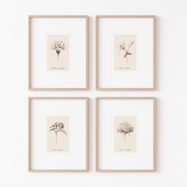 Floral Print Set - Etsy