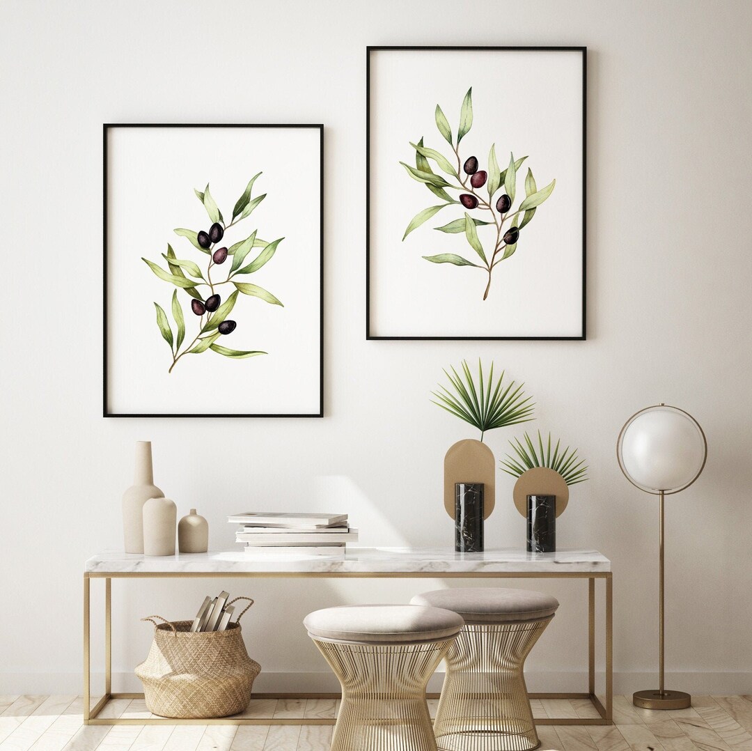 Olive Tree Prints Set of 2 Watercolour Paintings Olive Tree - Etsy