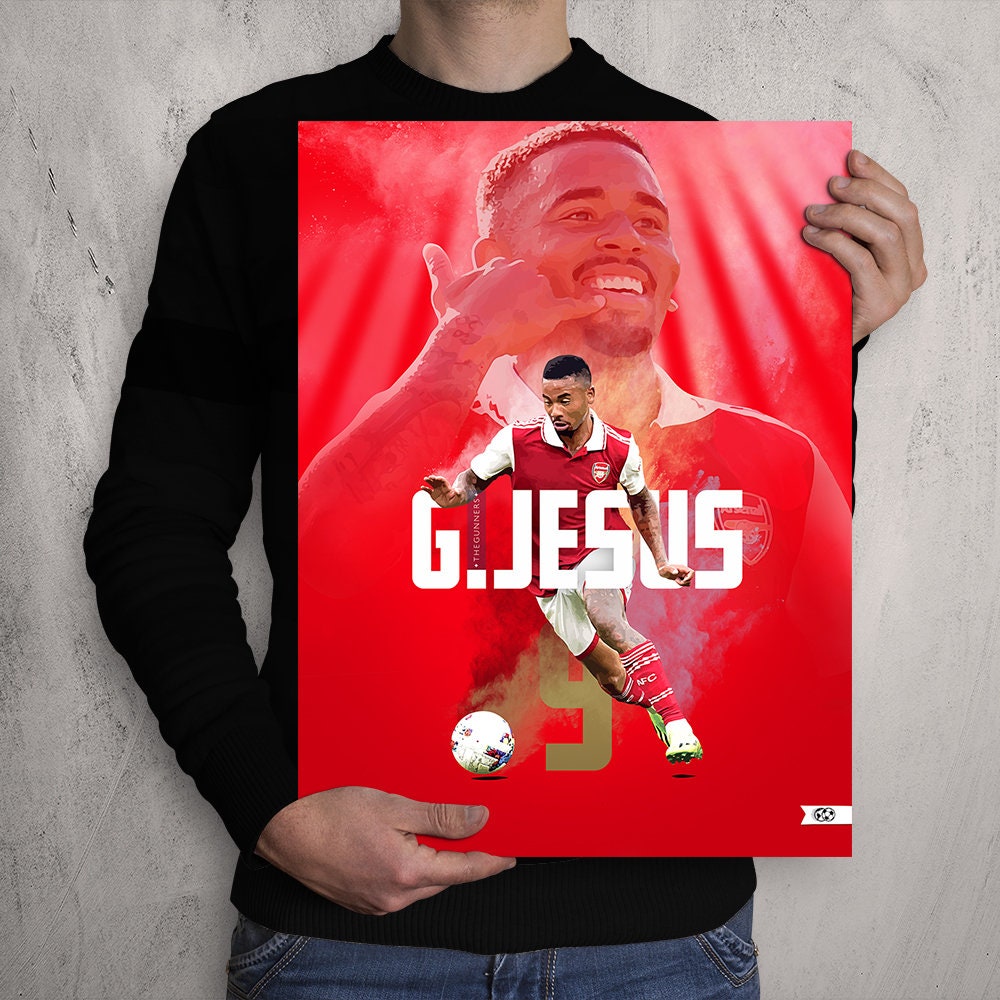Gabriel Jesus Arsenal Poster / Gabriel Jesus Print / Gabriel - Etsy ...