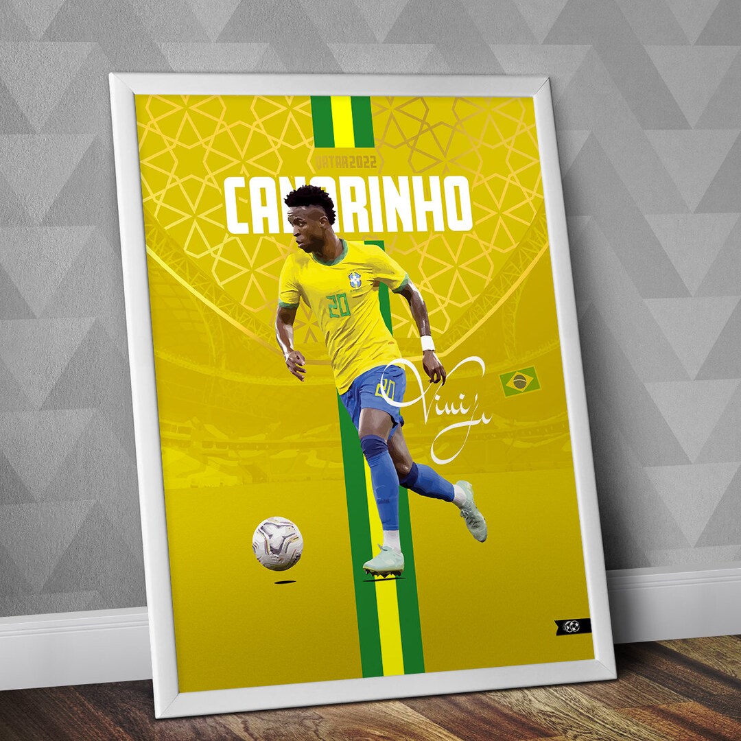 Vini Jr Brazil National Team / Vini Jr Brazil / Vinicius Jr - Etsy
