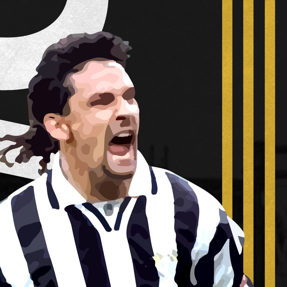 Roberto Baggio Juventus Lengend / Roberto Baggio Poster / | Etsy