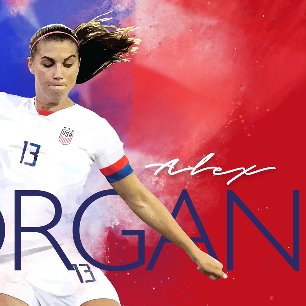 Alex Morgan USA National Team / Alex Morgan Print / USA / - Etsy