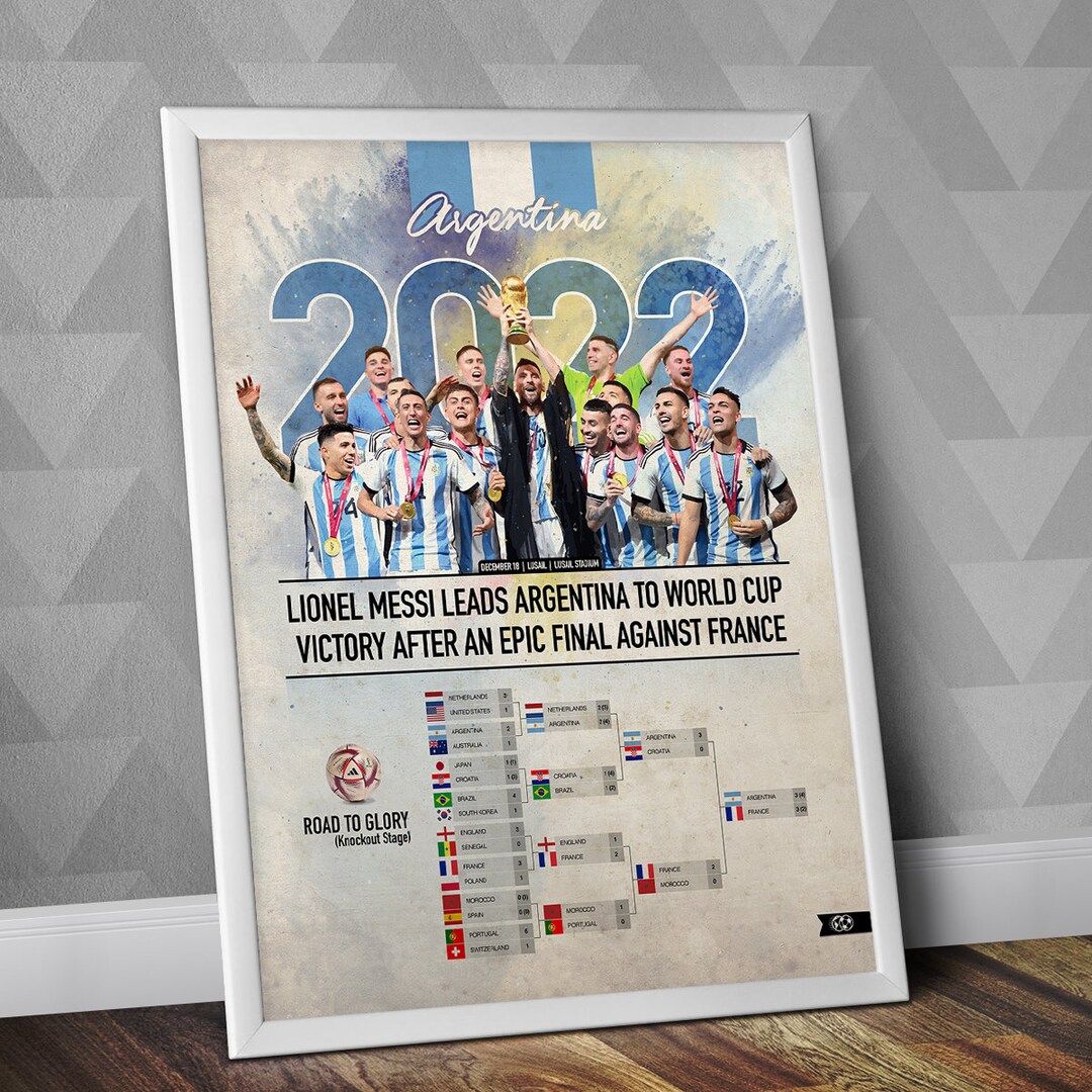 2022 World Cup Winners / Argentina National Team / Argentina - Etsy