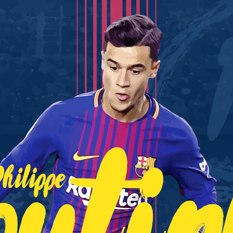 Philippe Coutinho / FC Barcelona / FCB /Brazil / Spain / | Etsy