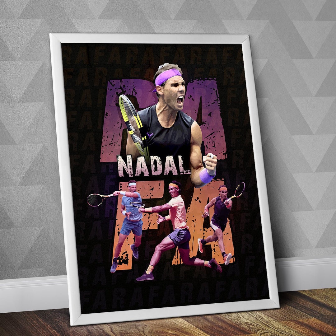 Rafa Nadal Poster / Rafael Nadal Print / ATP / Tennis Poster / Nadal ...