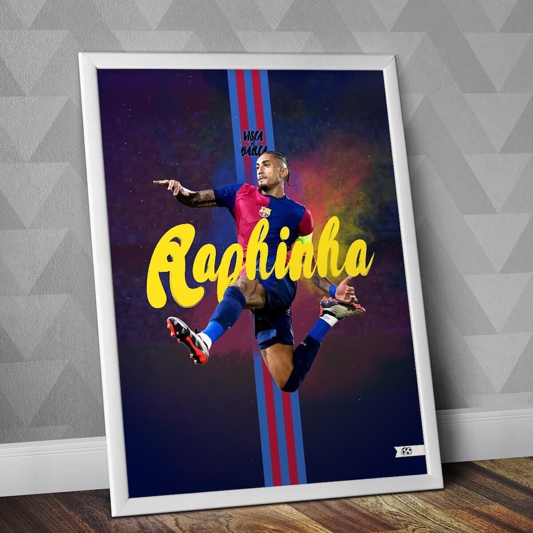 Raphinha FC Barcelona Poster – Football Legend Art Print - Etsy