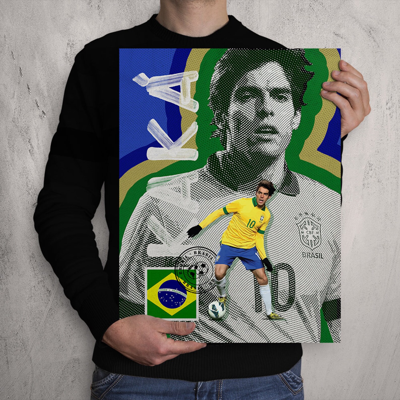 Kaká Brasil National Team / Kaká / Legend Print / Kaká Print - Etsy