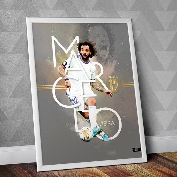 Marcelo Real Madrid Poster - Etsy