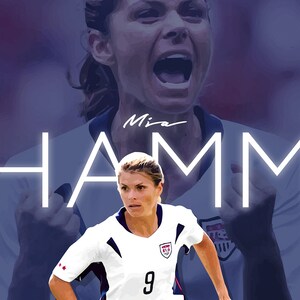 Mia Hamm USA National Team / Mia Hamm Print / Mia Hamm Poster / USA ...