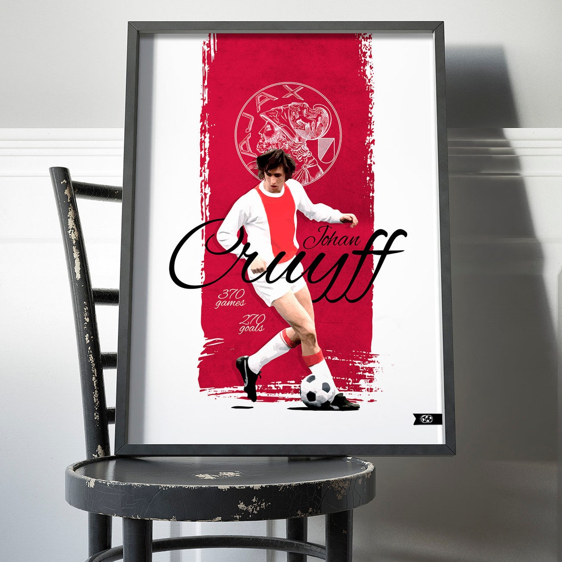 Johan Cruyff AFC Ajax / Johan Cruyff Ajax Poster / Ajax | Etsy France