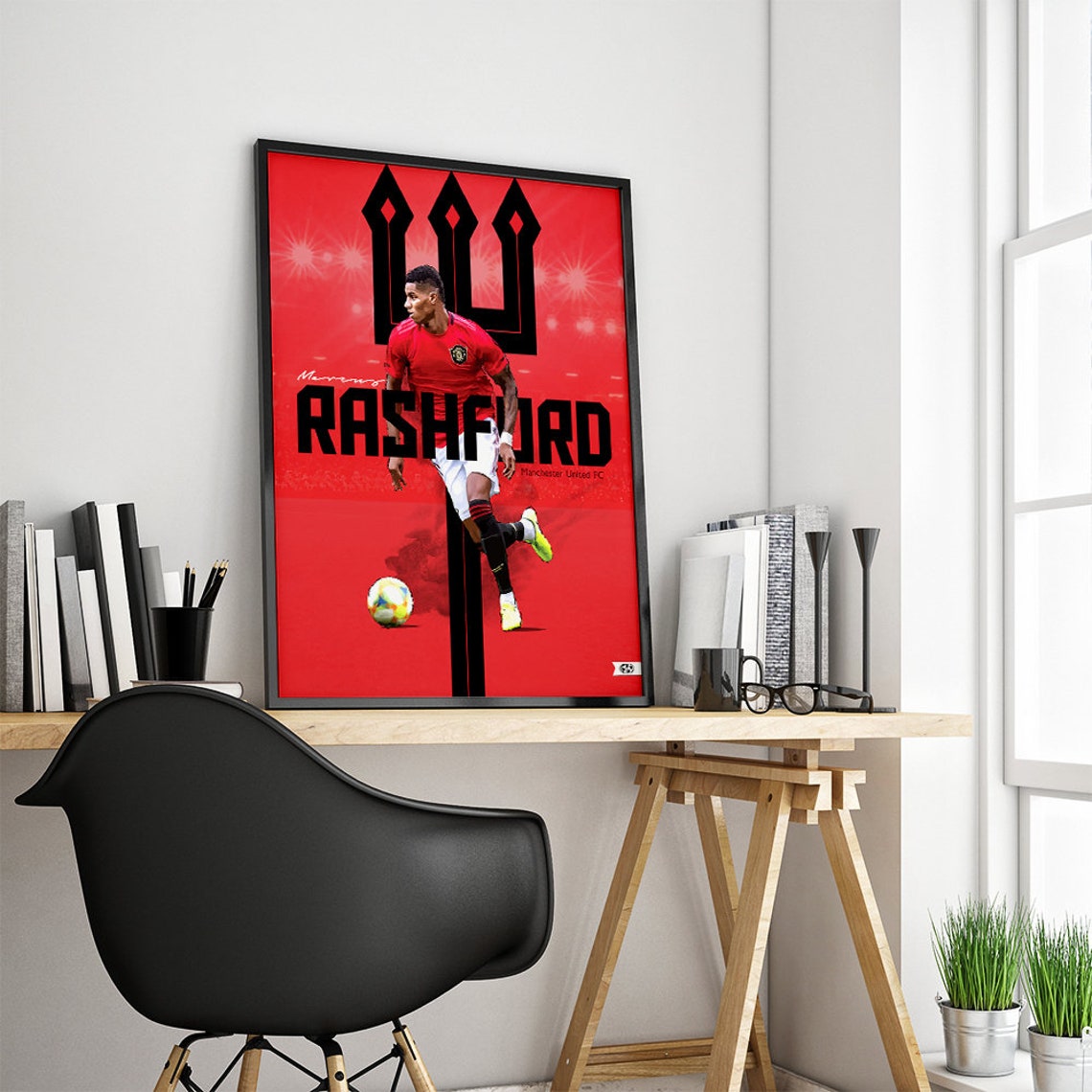 Marcus Rashford Print / Rashford Poster / Manchester United FC - Etsy