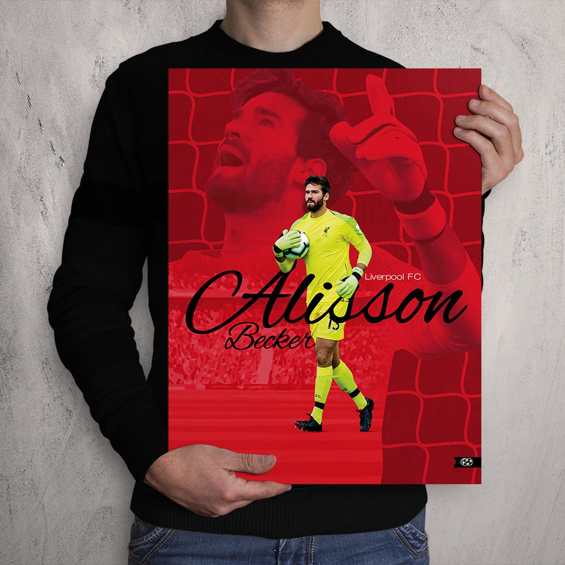 Alisson Becker Liverpool FC / Alisson Print / Alisson Becker | Etsy