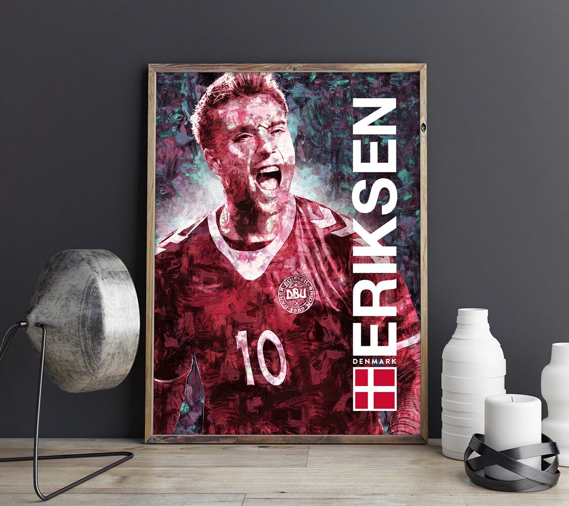 Christian Eriksen Danish National Team / Denmark / Eriksen / - Etsy
