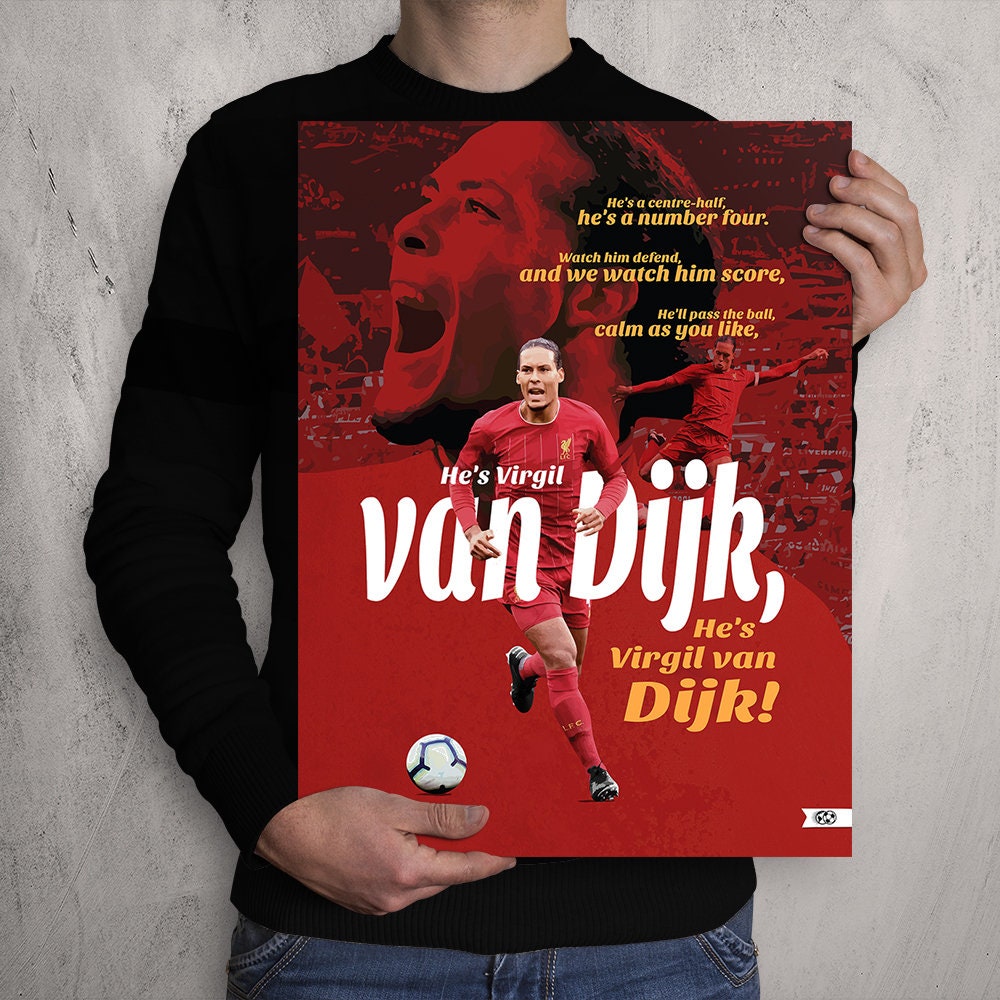 Virgil Van Dijk Liverpool FC / Van Dijk Print / Van Dijk - Etsy Singapore
