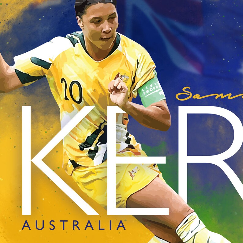 Samantha Kerr Australia National Team / Sam Kerr Print / Sam - Etsy