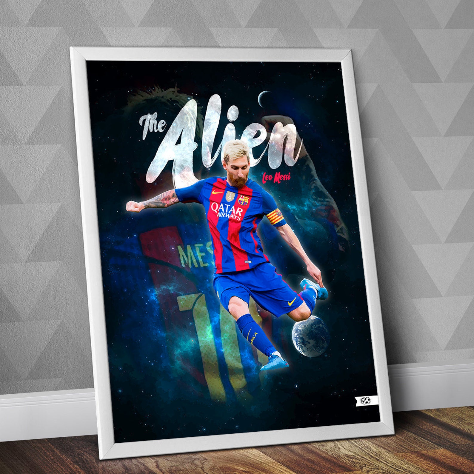 The Alien / Lionel Messi Print / Leo Messi Print / FC | Etsy