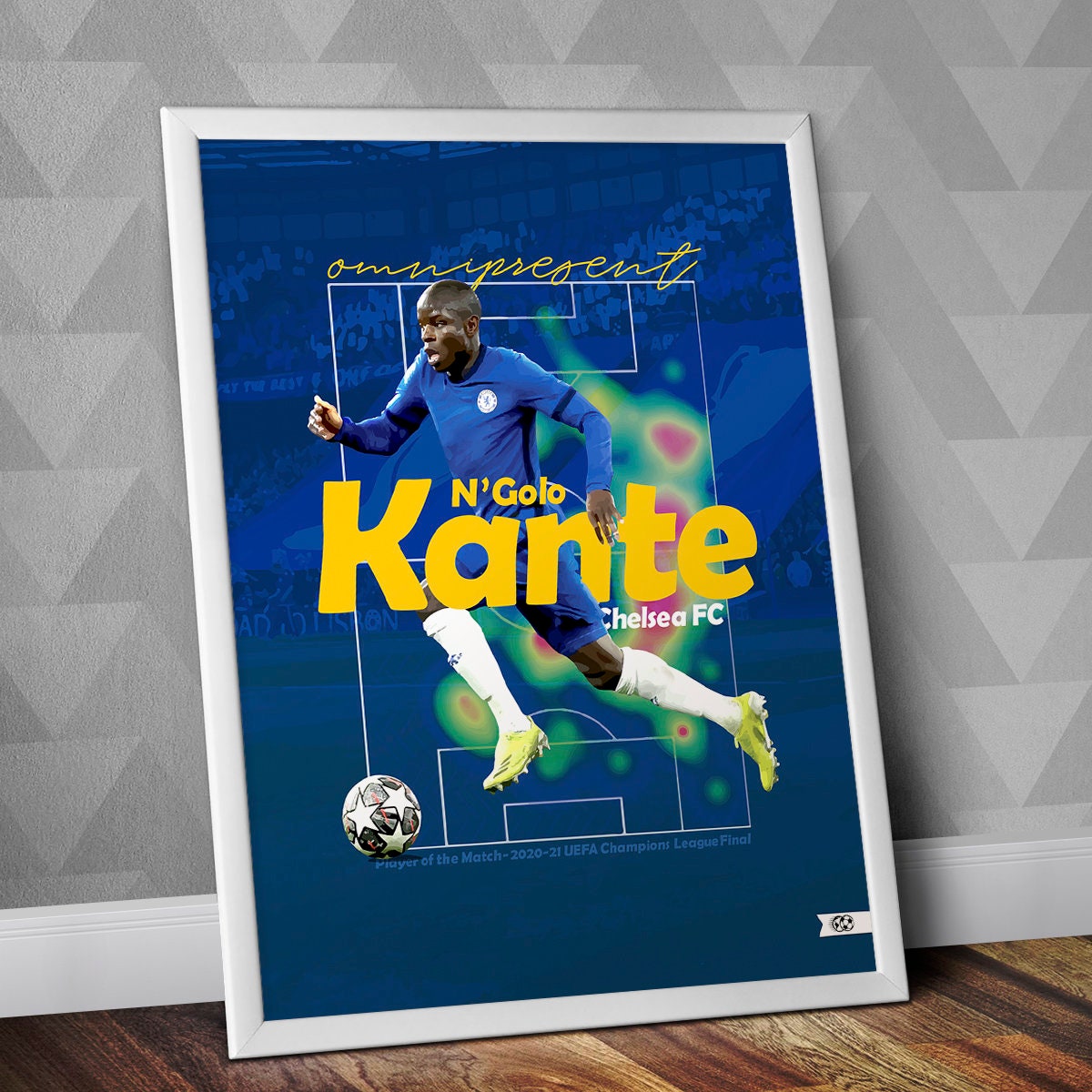 Art & Collectibles Prints N'golo Kante Chelsea FC Football Poster etna ...