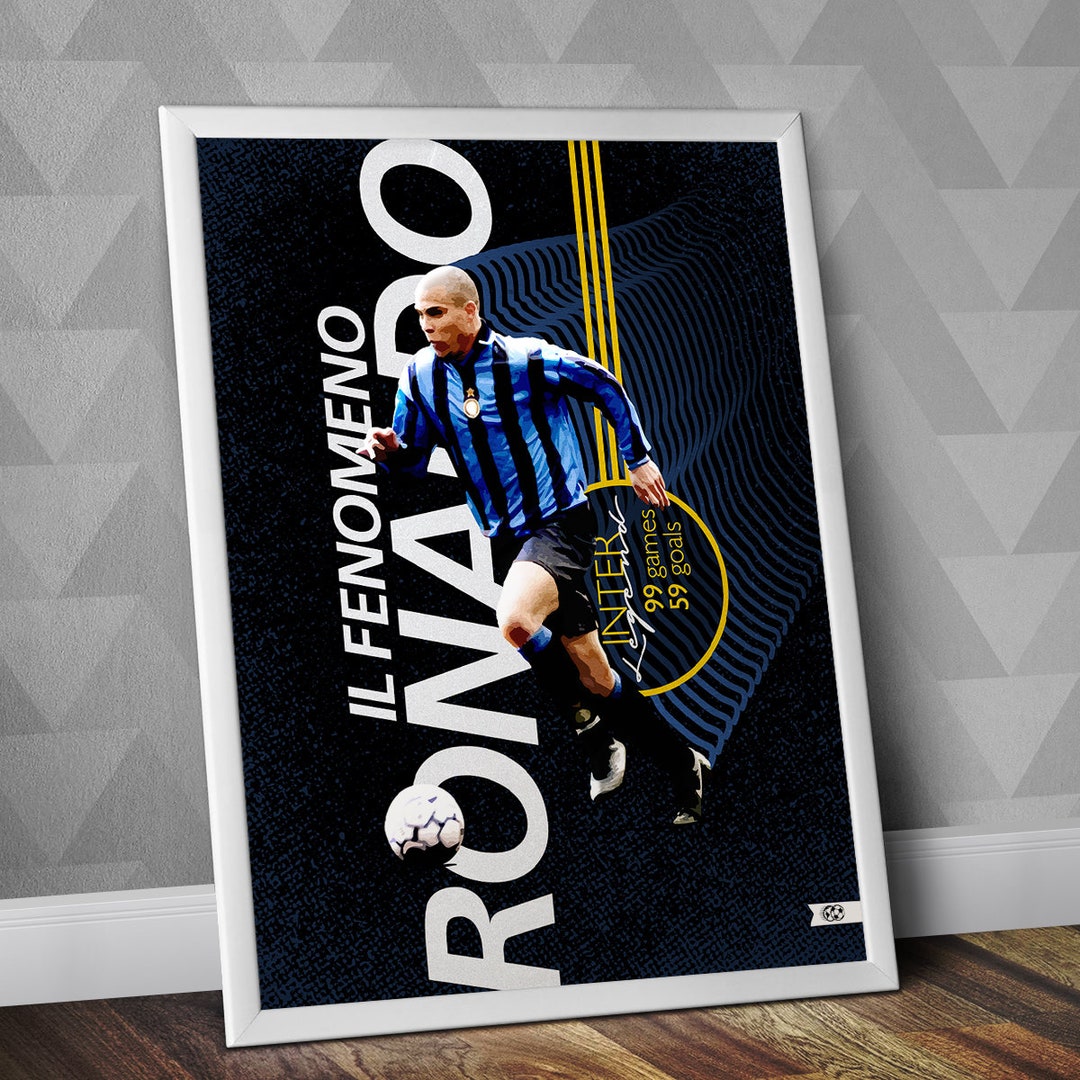 Il Fenomeno Ronaldo Inter Lengend / Ronaldo Print / Ronaldo Poster ...