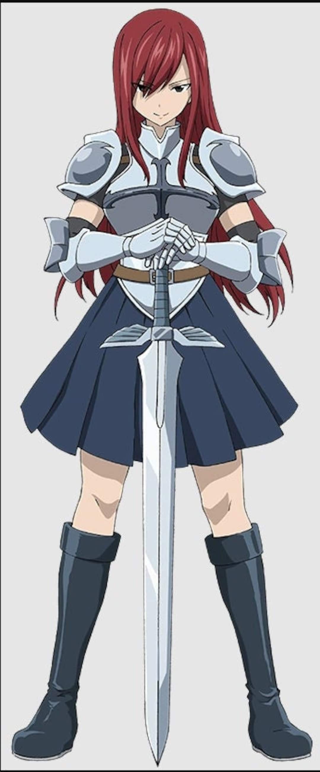 Erza Scarlets Sword From Fairy Tail Etsy