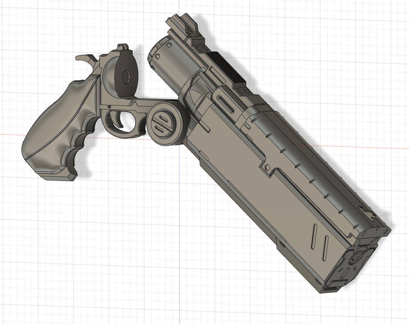 Vash's Revolver Replica From Trigun Stampede, 3D Printable Files, Not ...